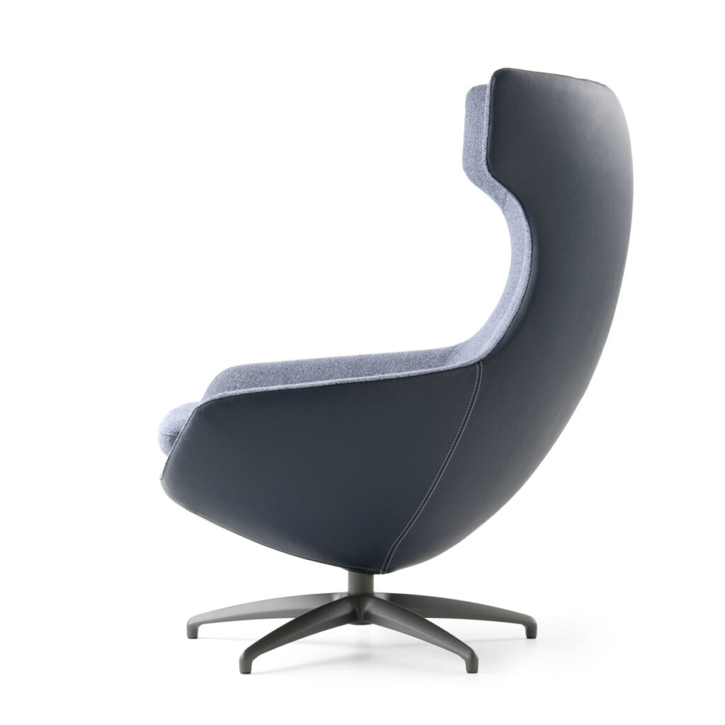 Caruzzo Armchair & Ottoman – Mobili Mobel